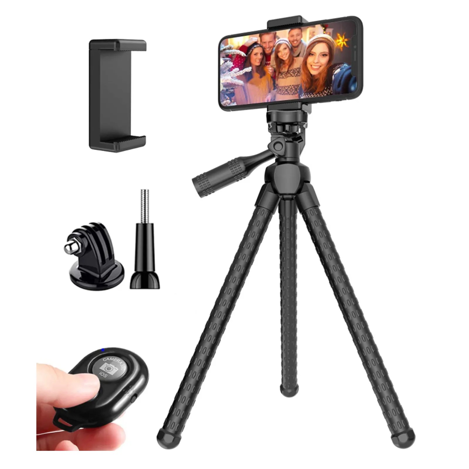 Portable And Adjustable Flexible Phone Tripods Camera Stand Holder With ...