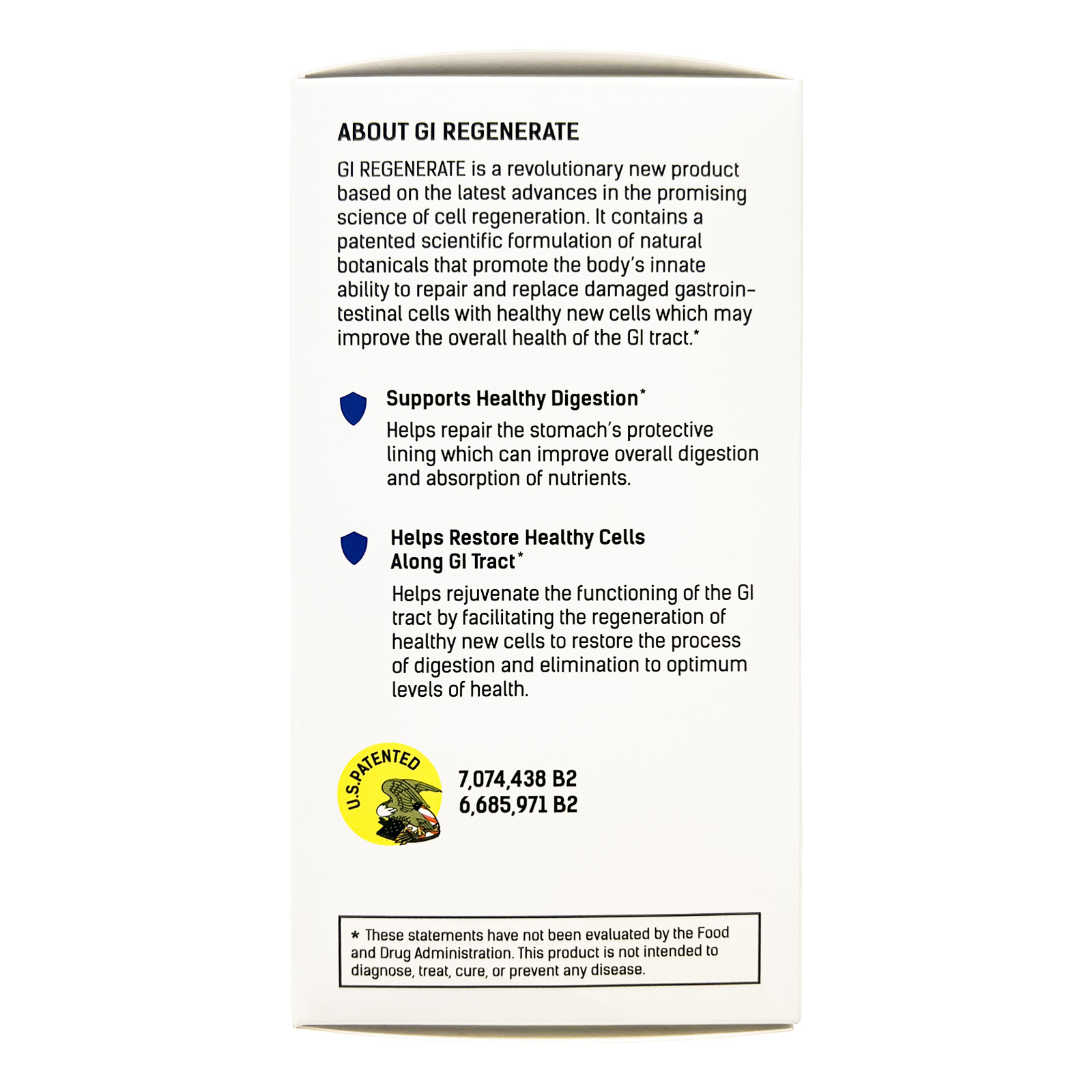 GI REGENERATE FDA approved, GMP qualified MEBO, US pharmaceutical Life ...